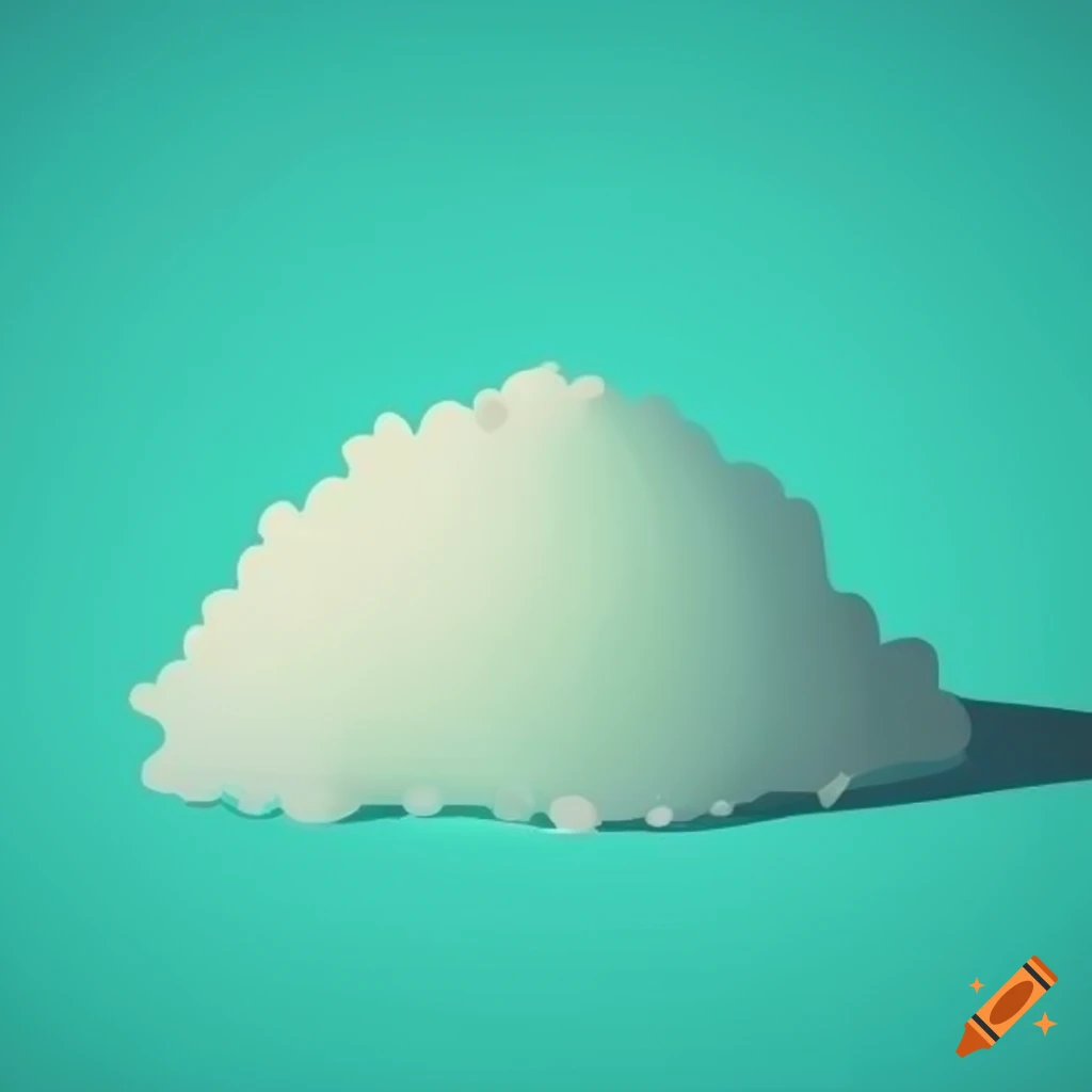 Cartoon illustration of solid caustic soda