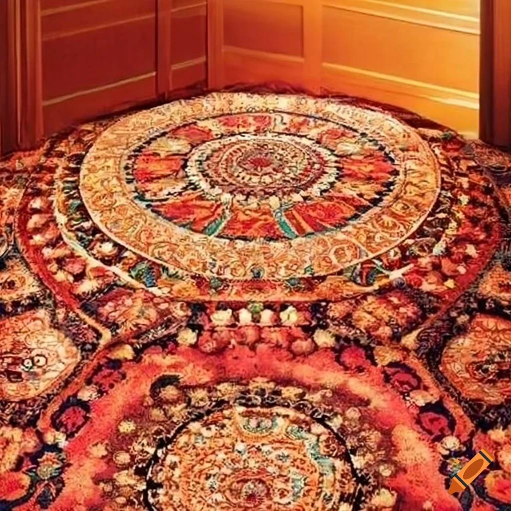 Unique handtufted carpet designs for India on Craiyon