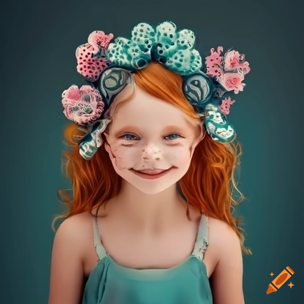 Illustration Of Cute And Stylish Ginger Haired Girls On Craiyon