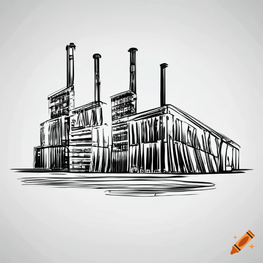 Futuristic glass factory with stunning design on Craiyon