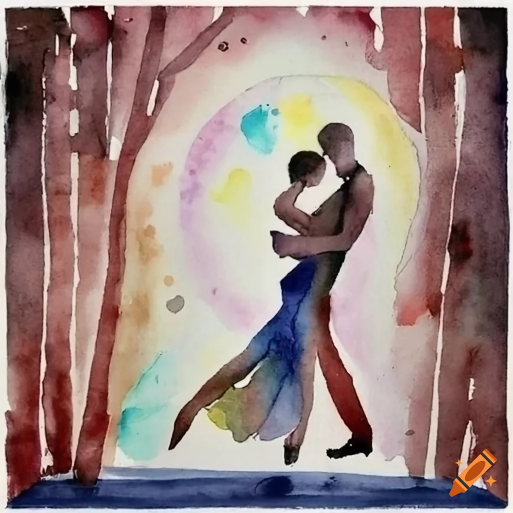 Tango dancers in action on Craiyon