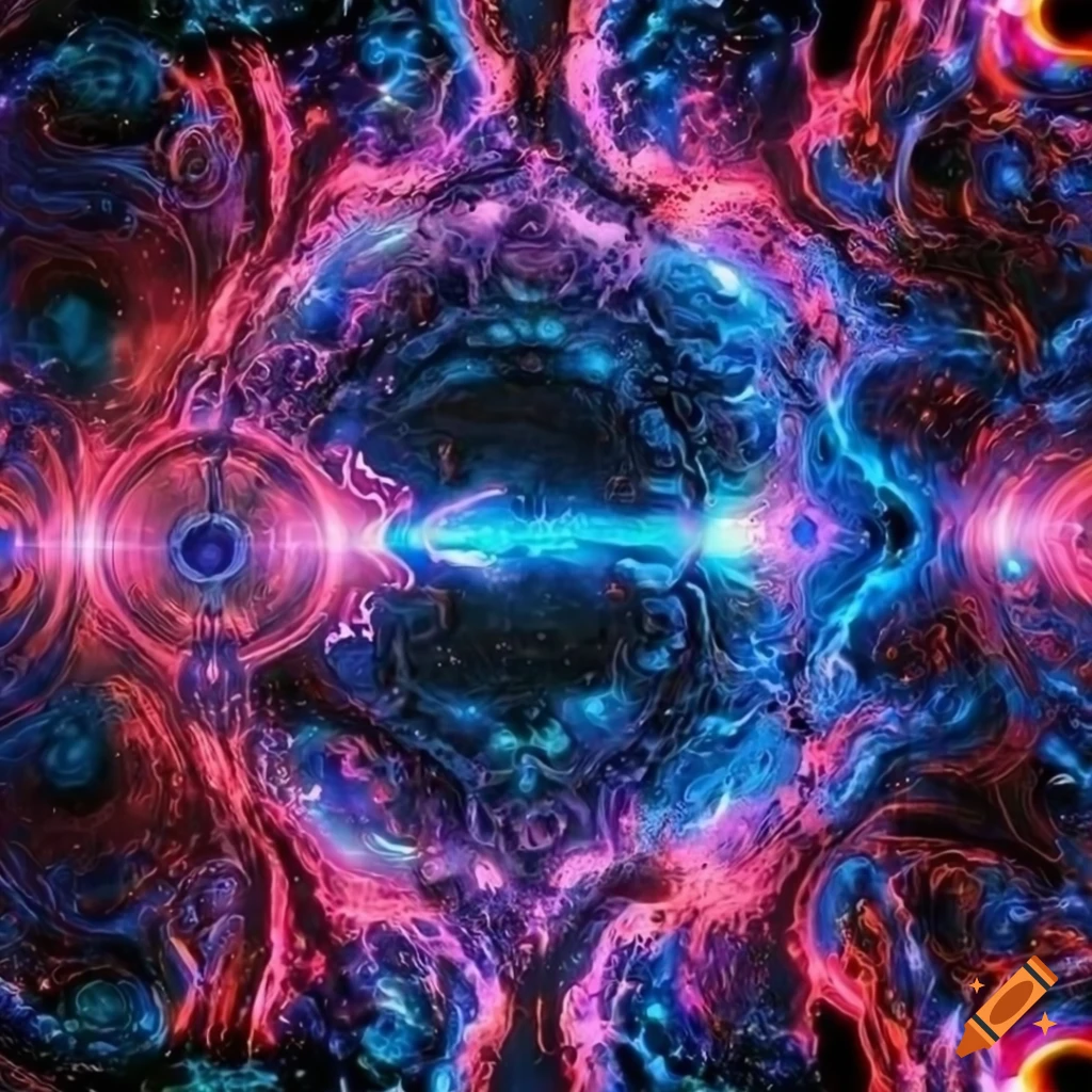 Cosmic biomechanical numbers in vibrant colors on Craiyon