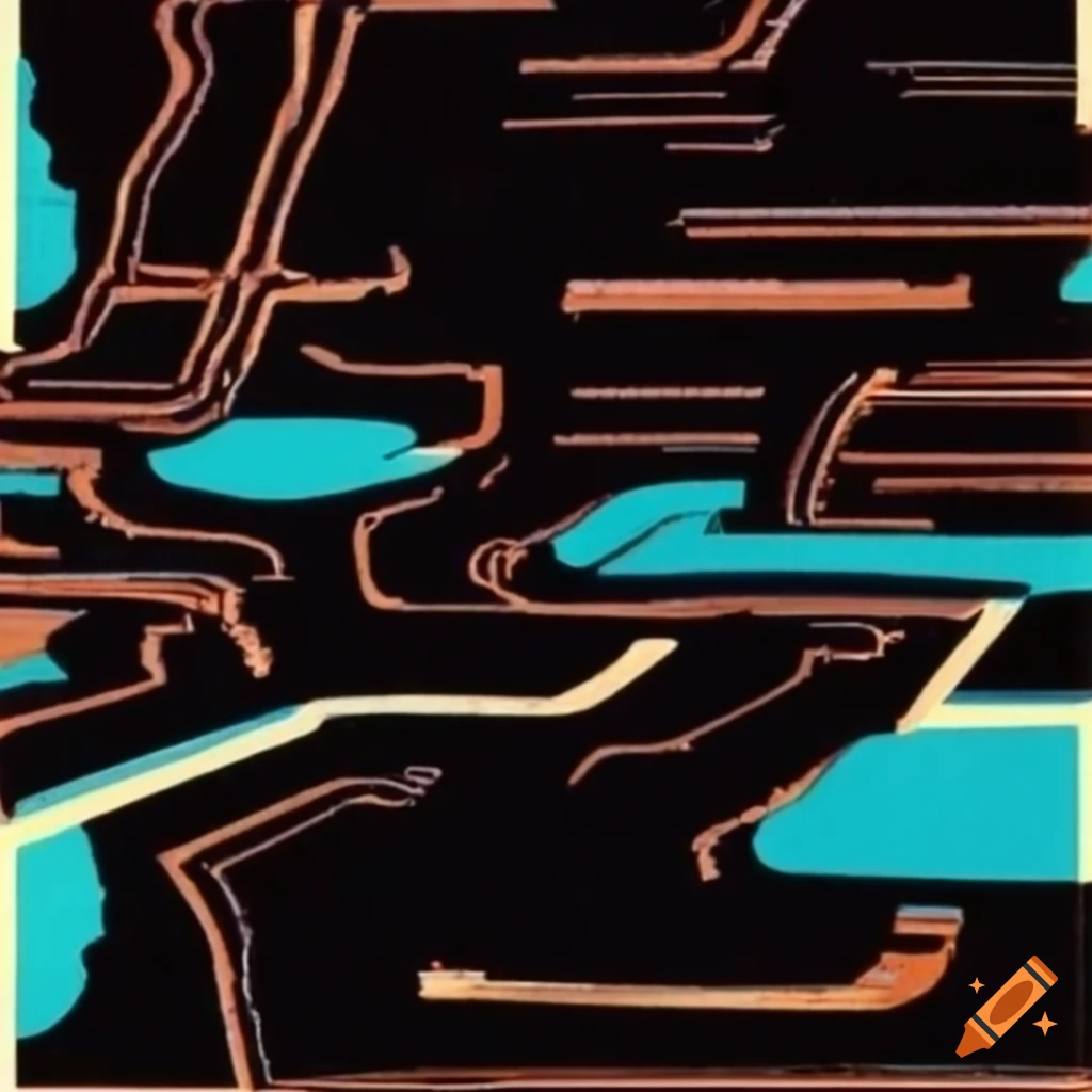 Flag design with southern cross and uluru in aboriginal style on Craiyon