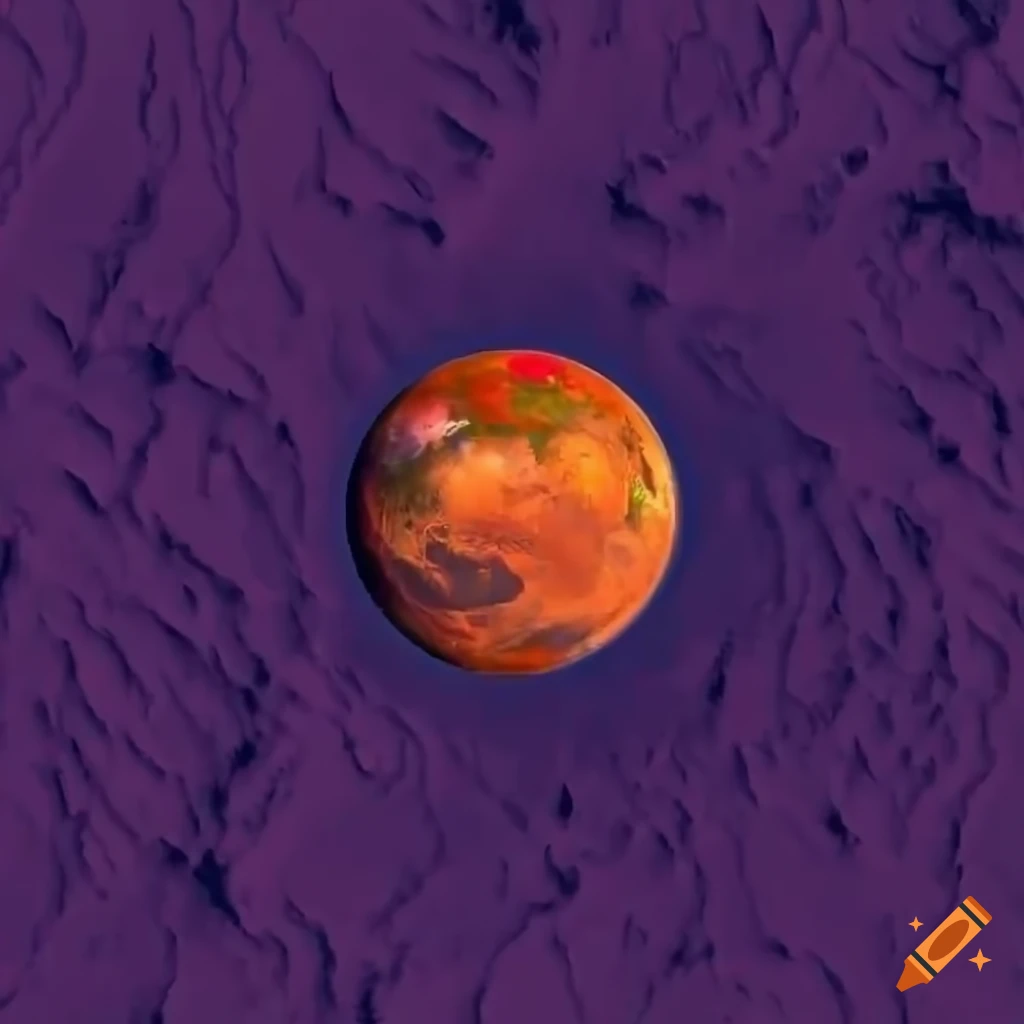 Detailed image of earth from space in high-contrast colors