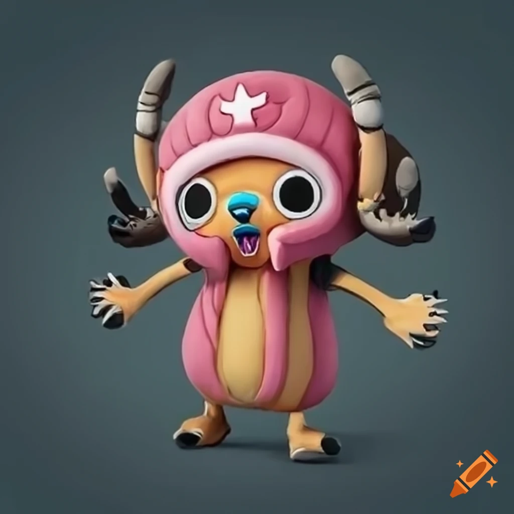Character illustration of Tony Tony Chopper on Craiyon