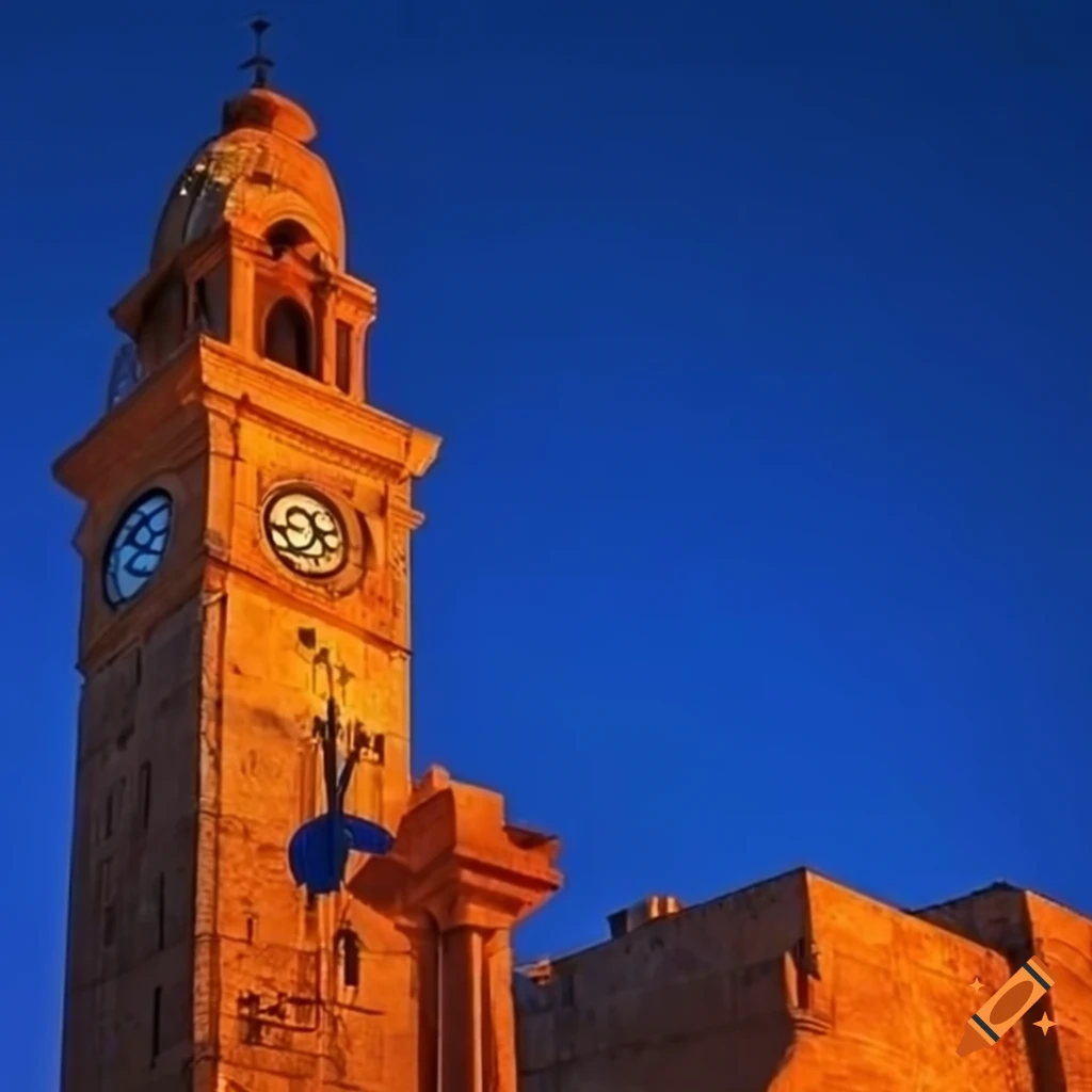 Clock tower in jaffa on Craiyon