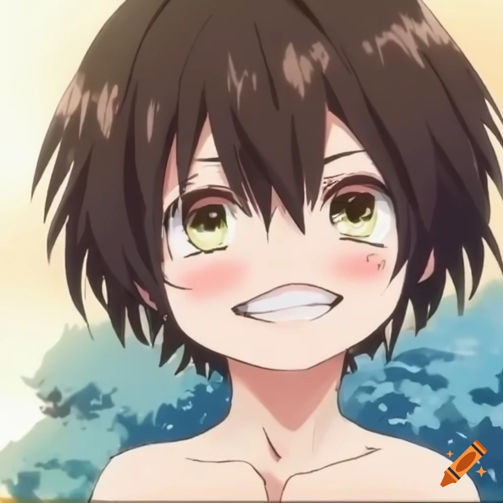 Adorable snapshot of a cute anime kid on Craiyon