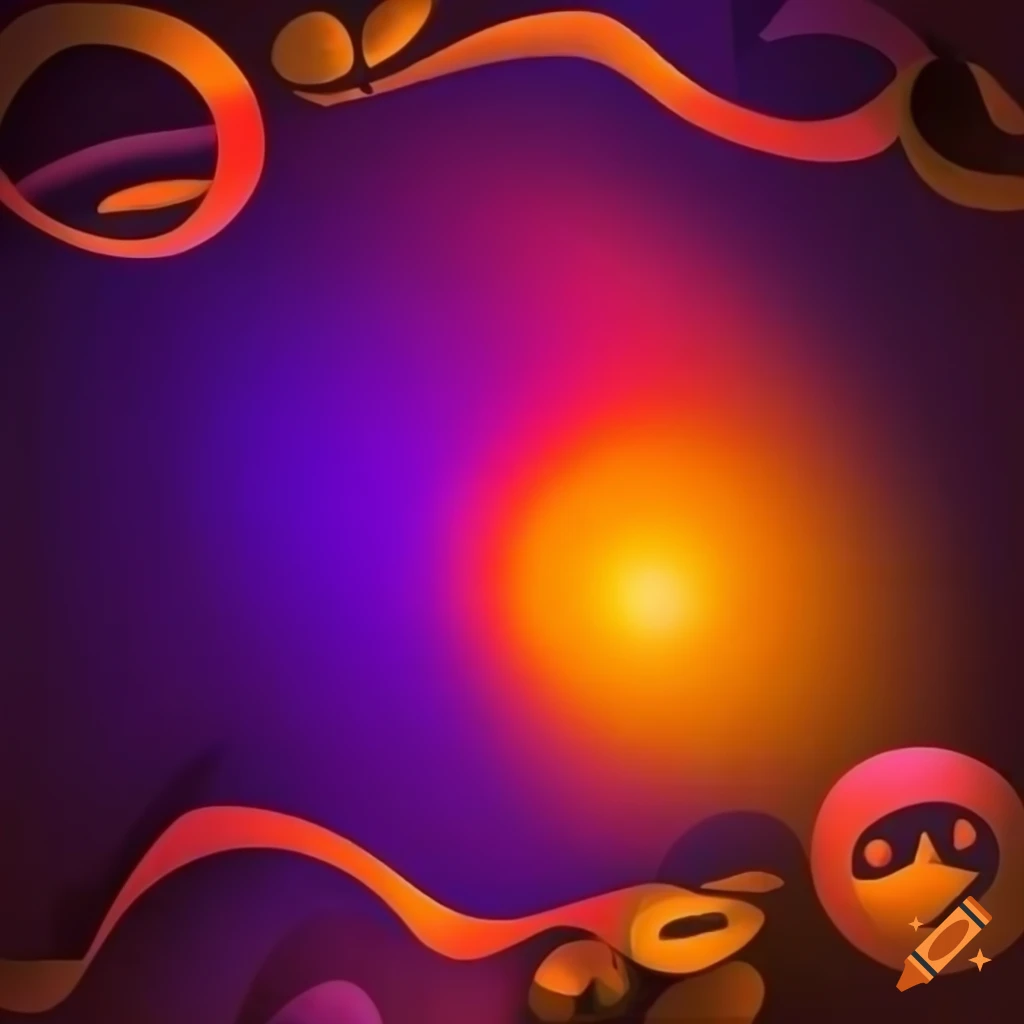 Abstract background with Halloween colors on Craiyon