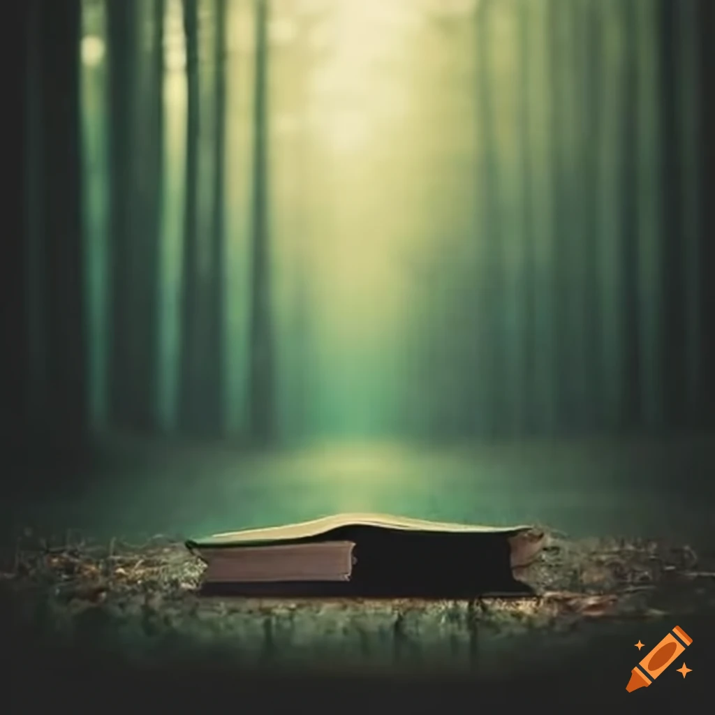 A dusty book in the woods