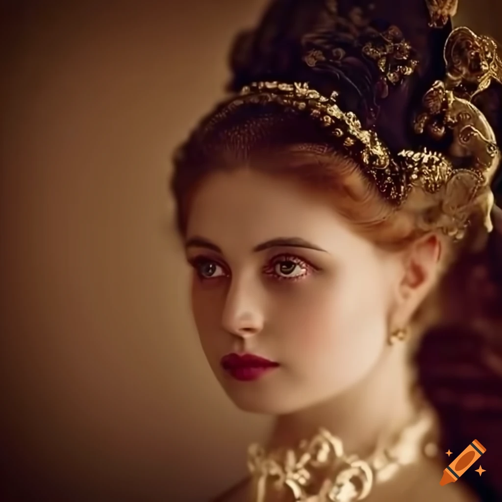 Detailed portrait of a regal woman on Craiyon