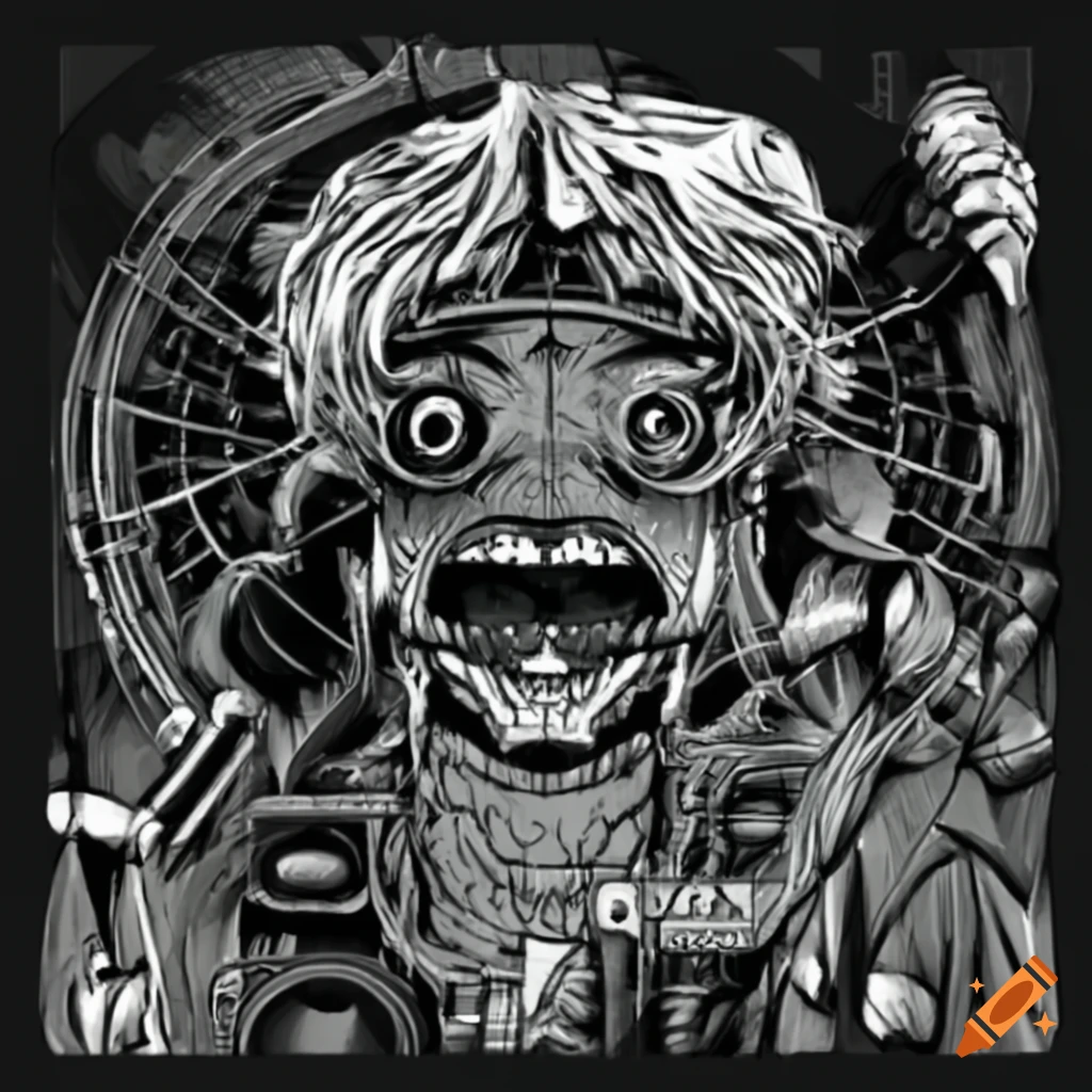 Digital artwork of a cybernetics therapist for a mad god on Craiyon