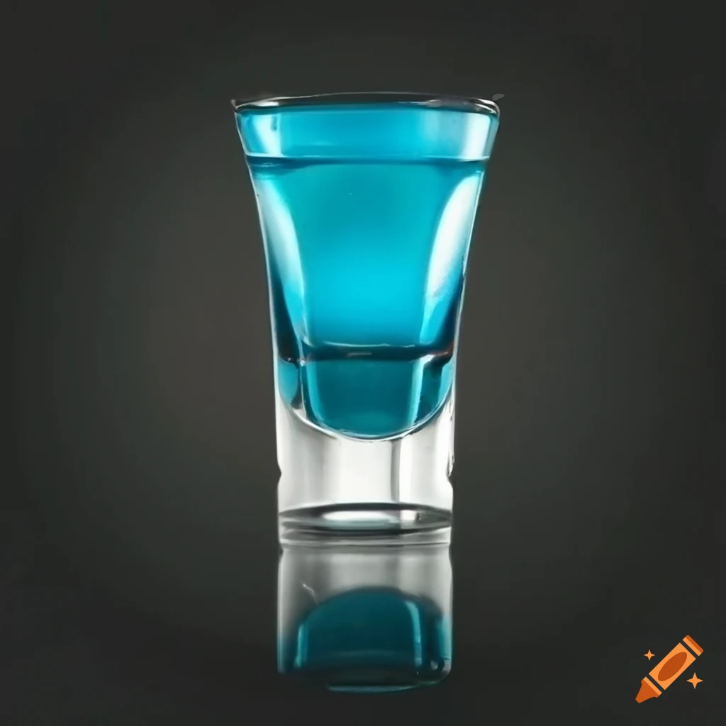 Blue And White Shot Glass