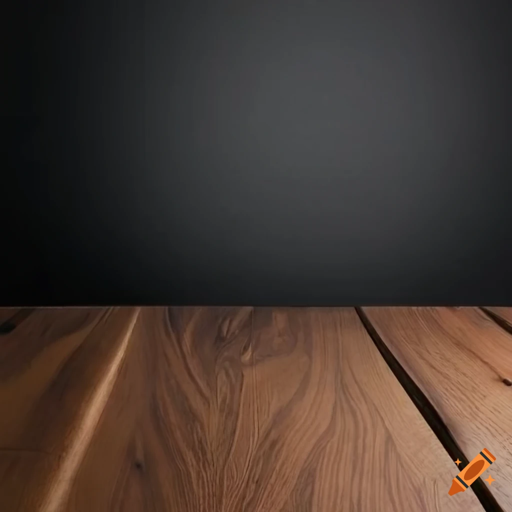 Wooden table on Craiyon