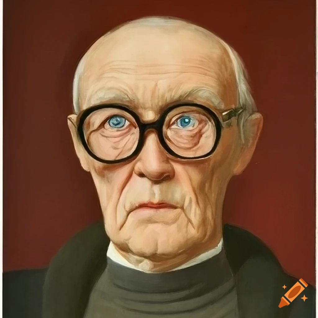Portrait of a man with glasses by george tooker