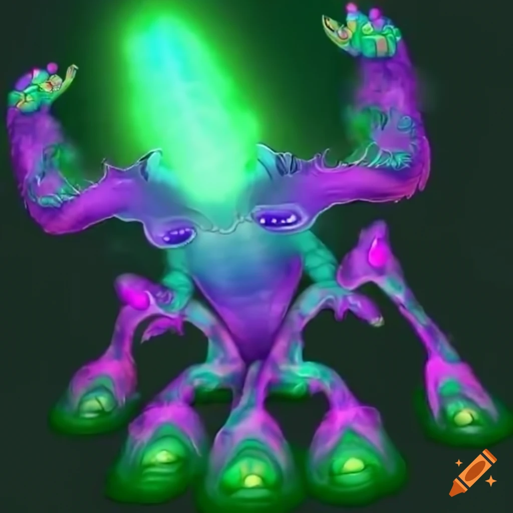 Ethereal alien monster from my singing monsters on Craiyon