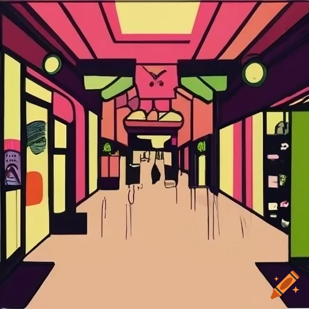 Retro mallcore landscape