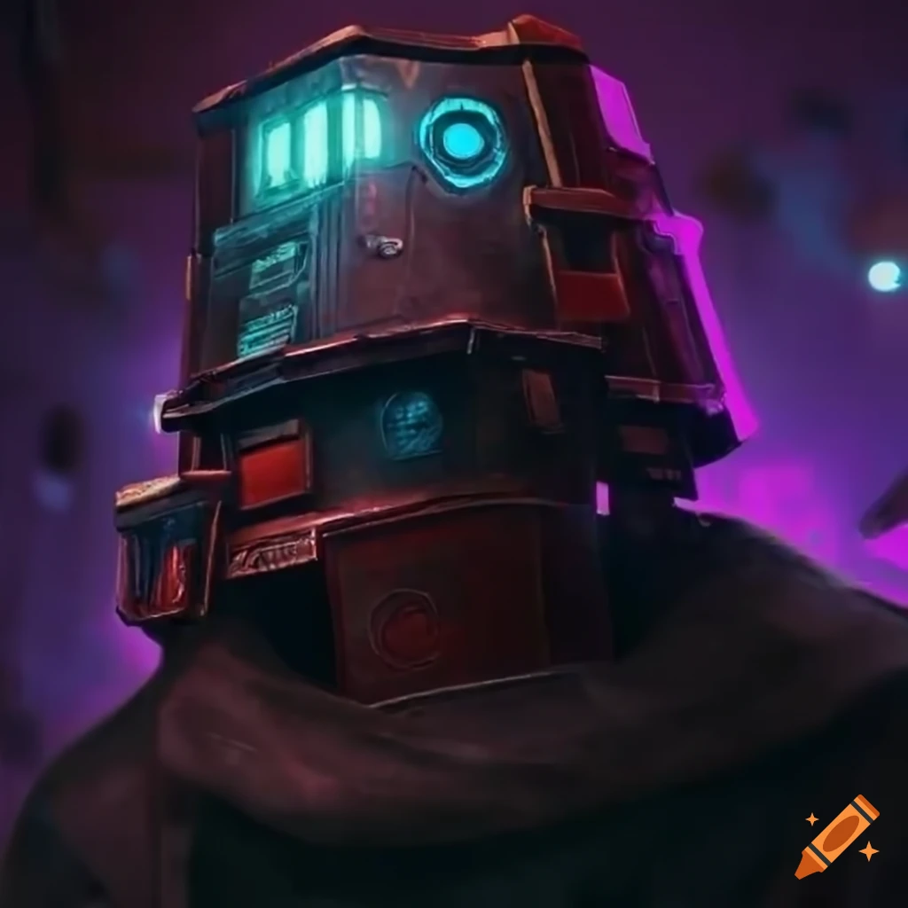 Bearded robot logo design on Craiyon