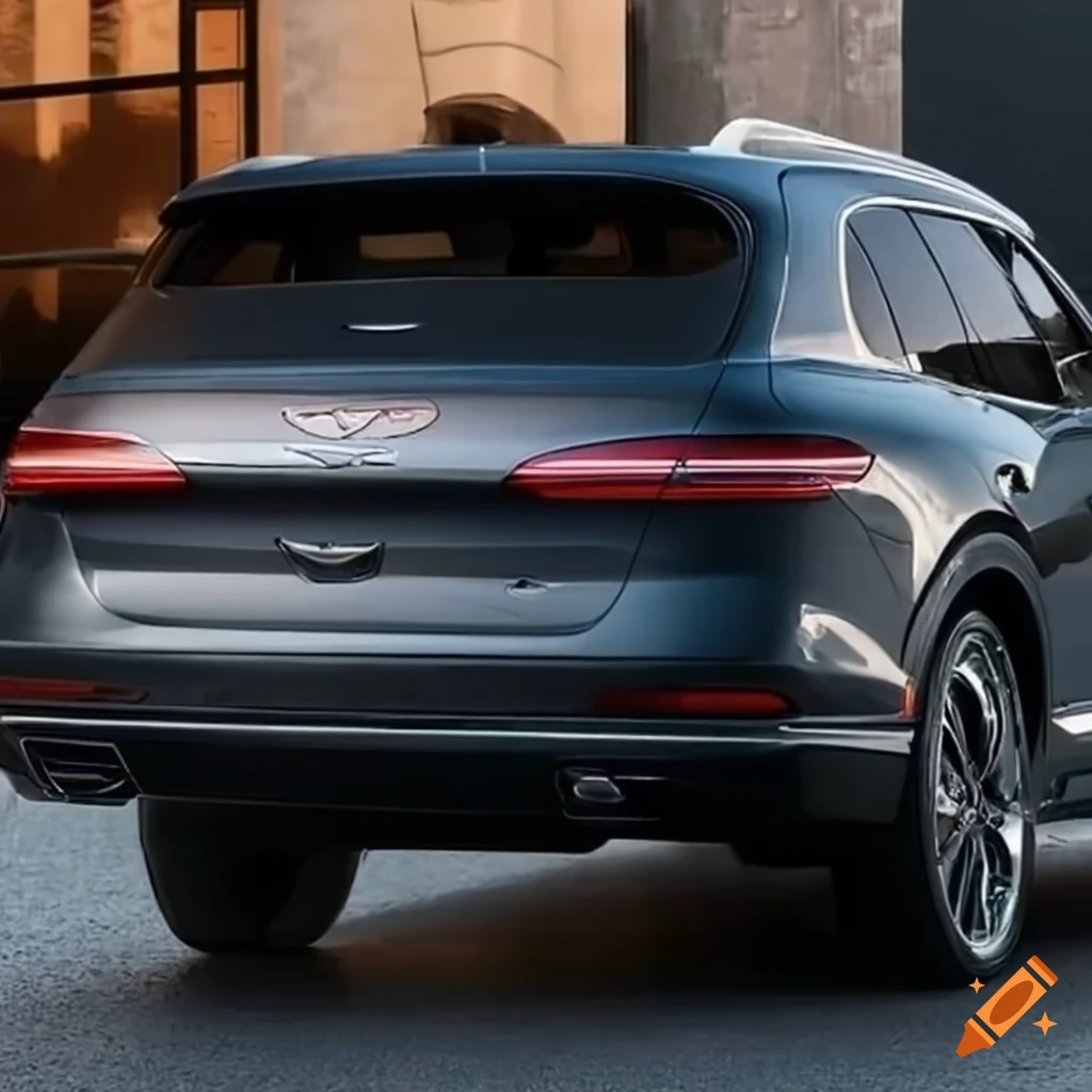 Rear view of a 2023 genesis gv80 on Craiyon