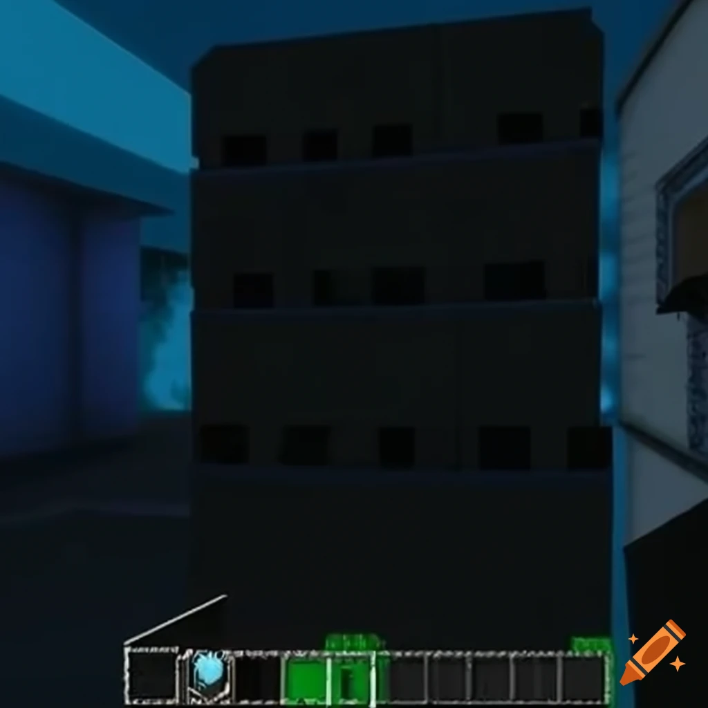 GTA Minecraft on Craiyon