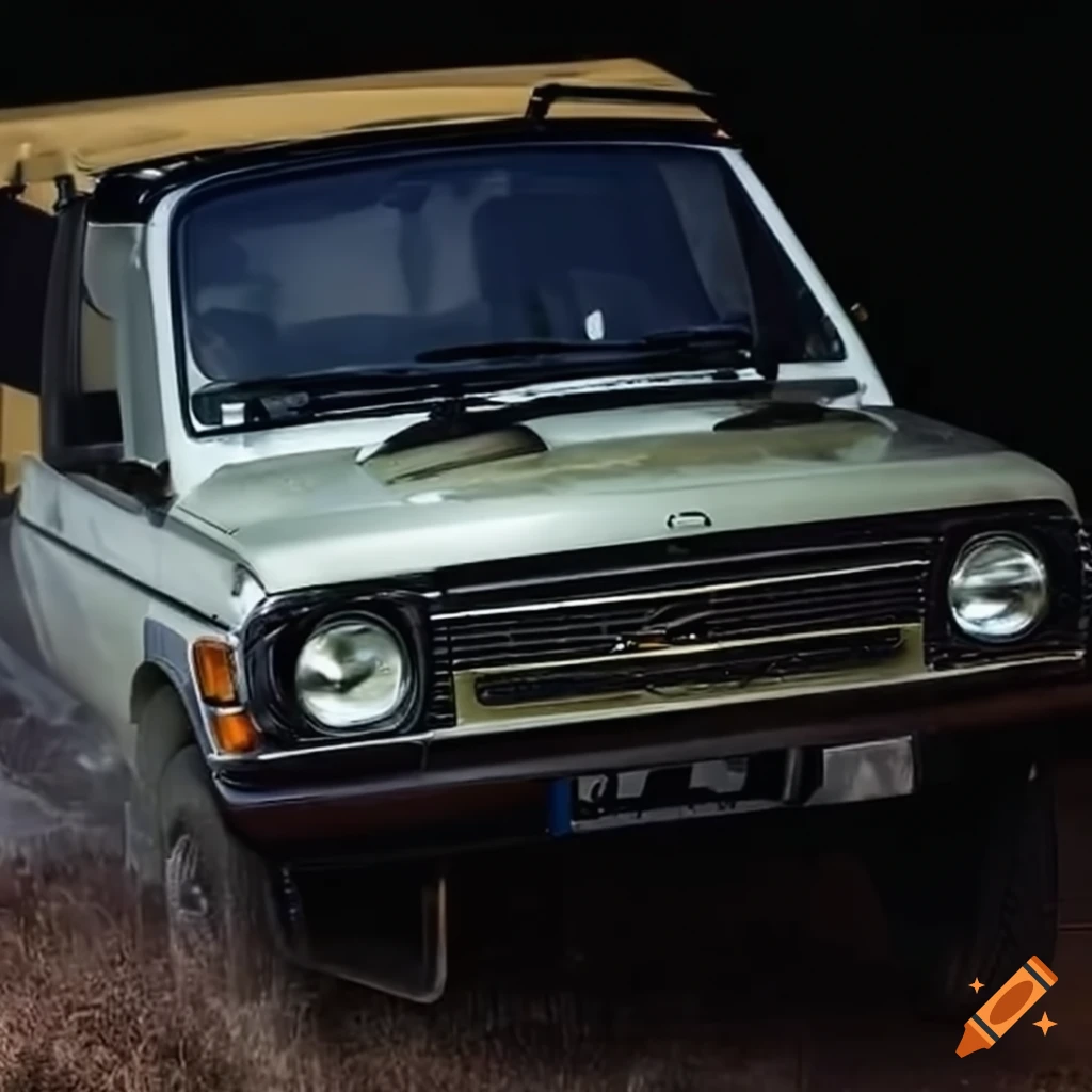 Image of a classic Opel 4x4 offroad vehicle on Craiyon