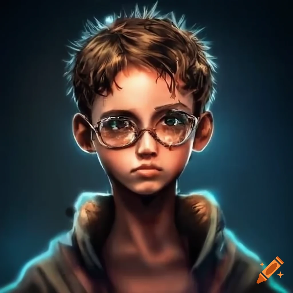 Illustration of a boy struggling in a computer science class on Craiyon