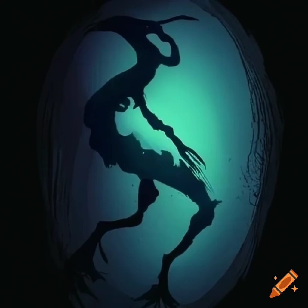 Shadow of a menacing creature