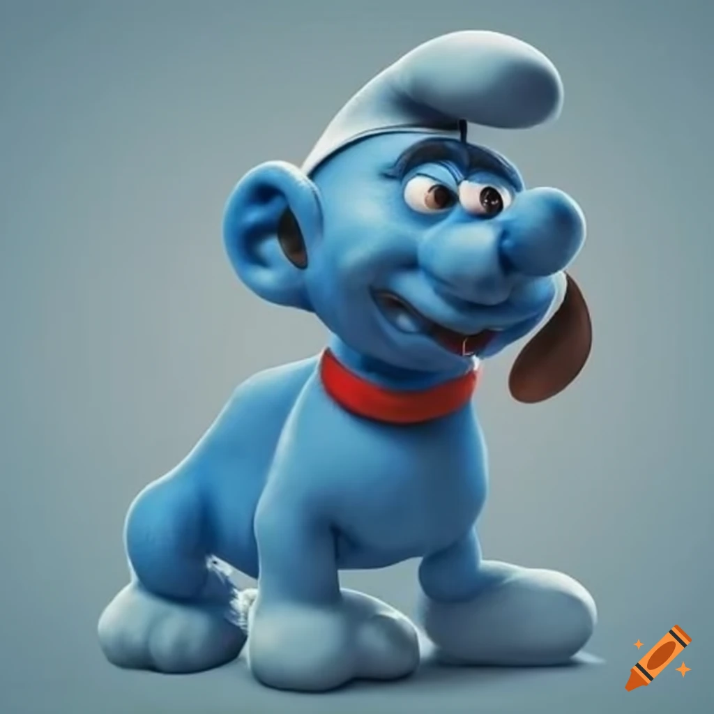 Smurf snake on Craiyon