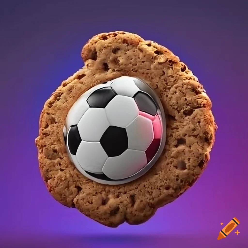 Soccer emblem shaped like a cookie on Craiyon