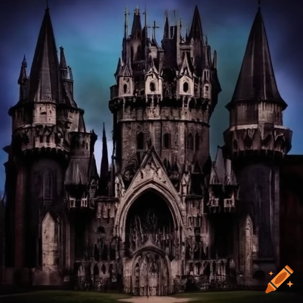 Gothic castle on Craiyon