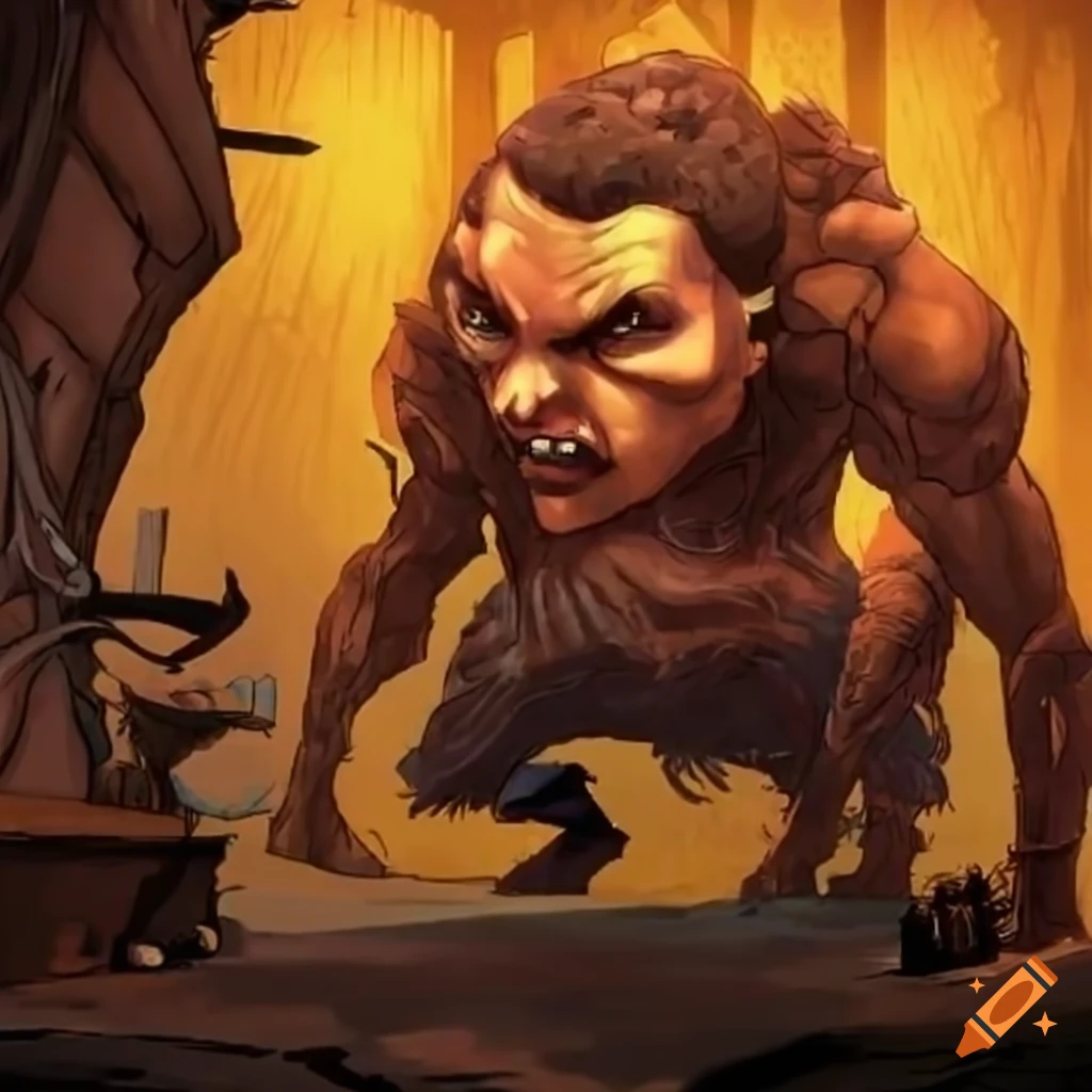 Side scrolling game artwork by frank frazetta on Craiyon