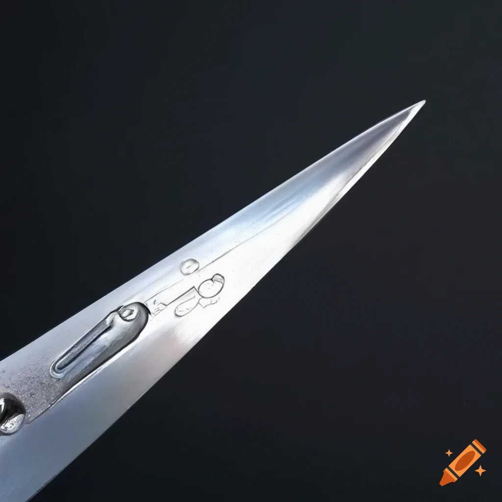 Sharp triangular-shaped swordblade