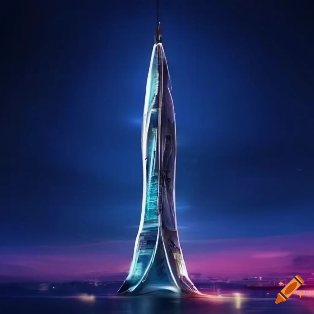 Futuristic cityscape in 2055 on Craiyon