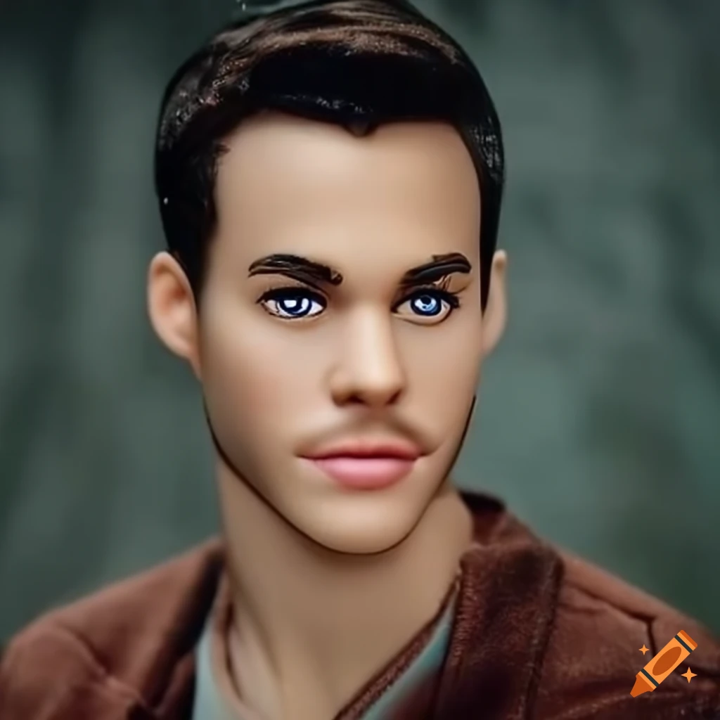 Chris wood as kai parker barbie doll on Craiyon