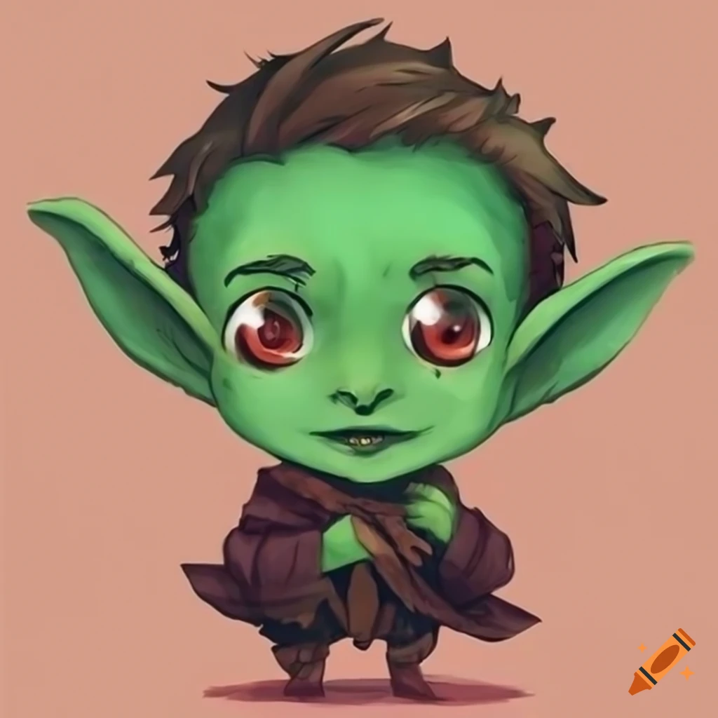 Cute goblin character on Craiyon