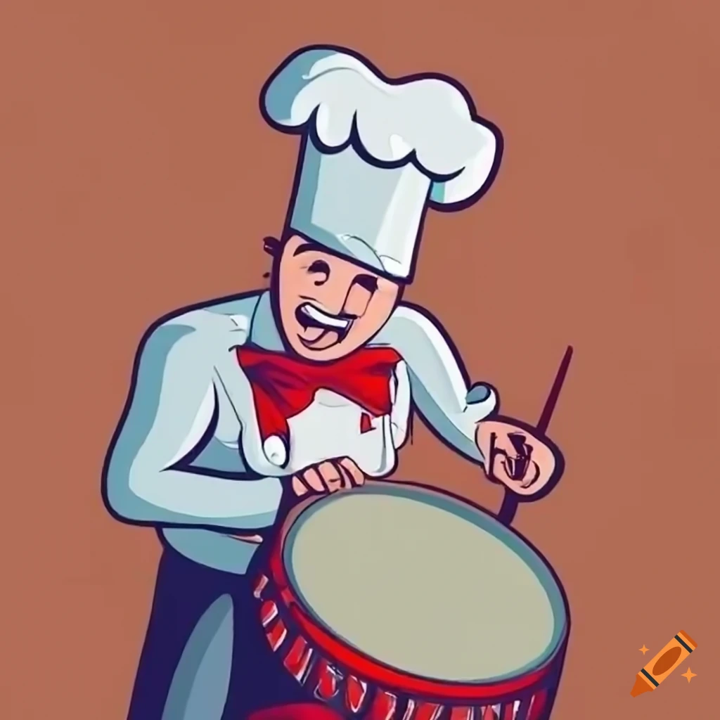 Cartoon motorcycle racer with potato chip head, mascot style on Craiyon