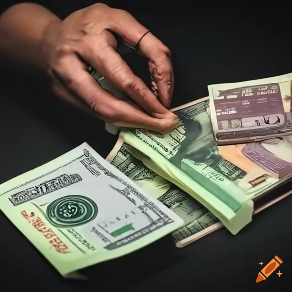 Conceptual image of lending money