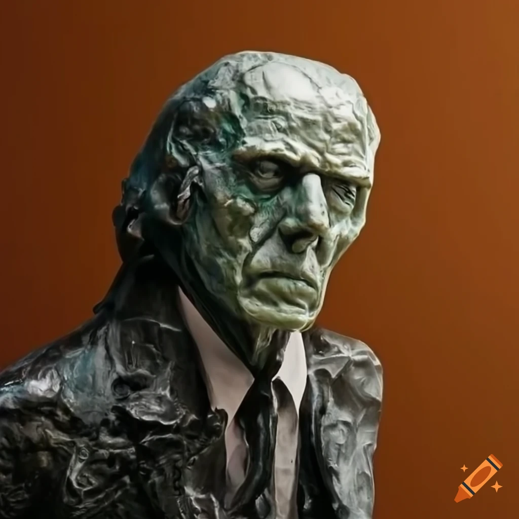 Sculpture of Phantasm The Tall Man with sentinel on Craiyon