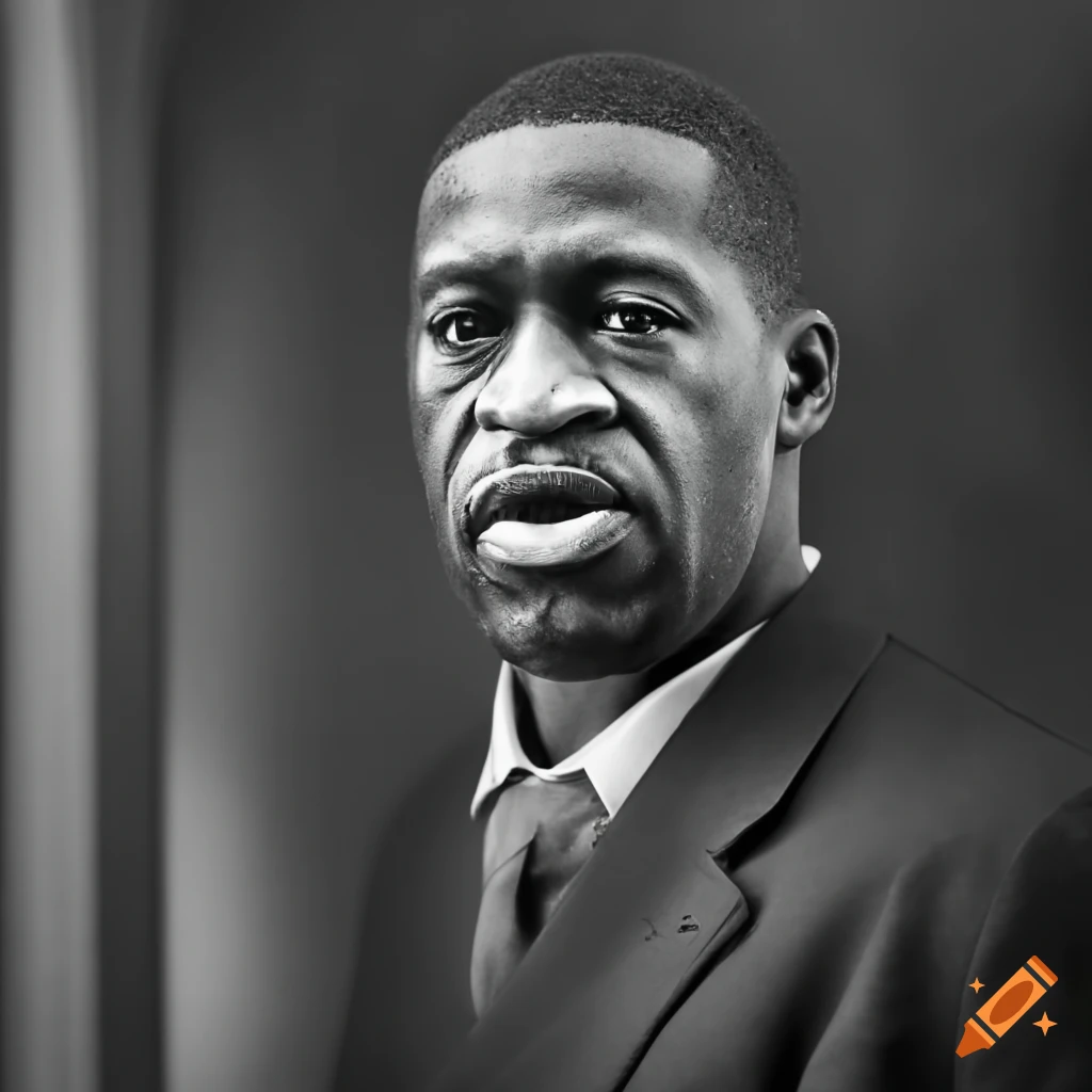 Portrait of George Floyd as a scholar on Craiyon