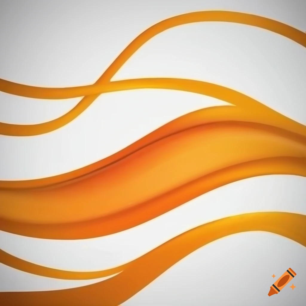 Orange wave on a white background on Craiyon