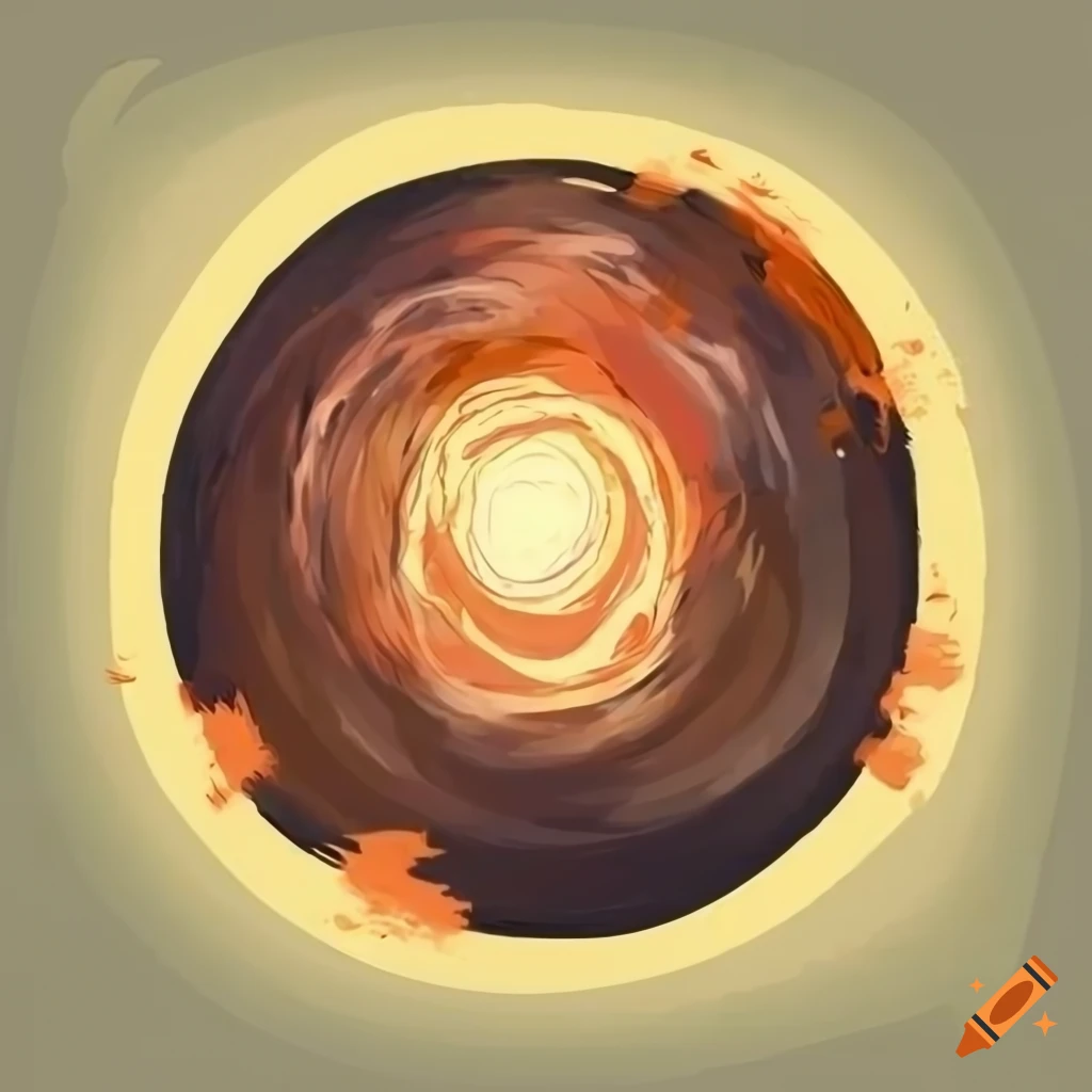 Apocalypse-themed round avatar background on Craiyon