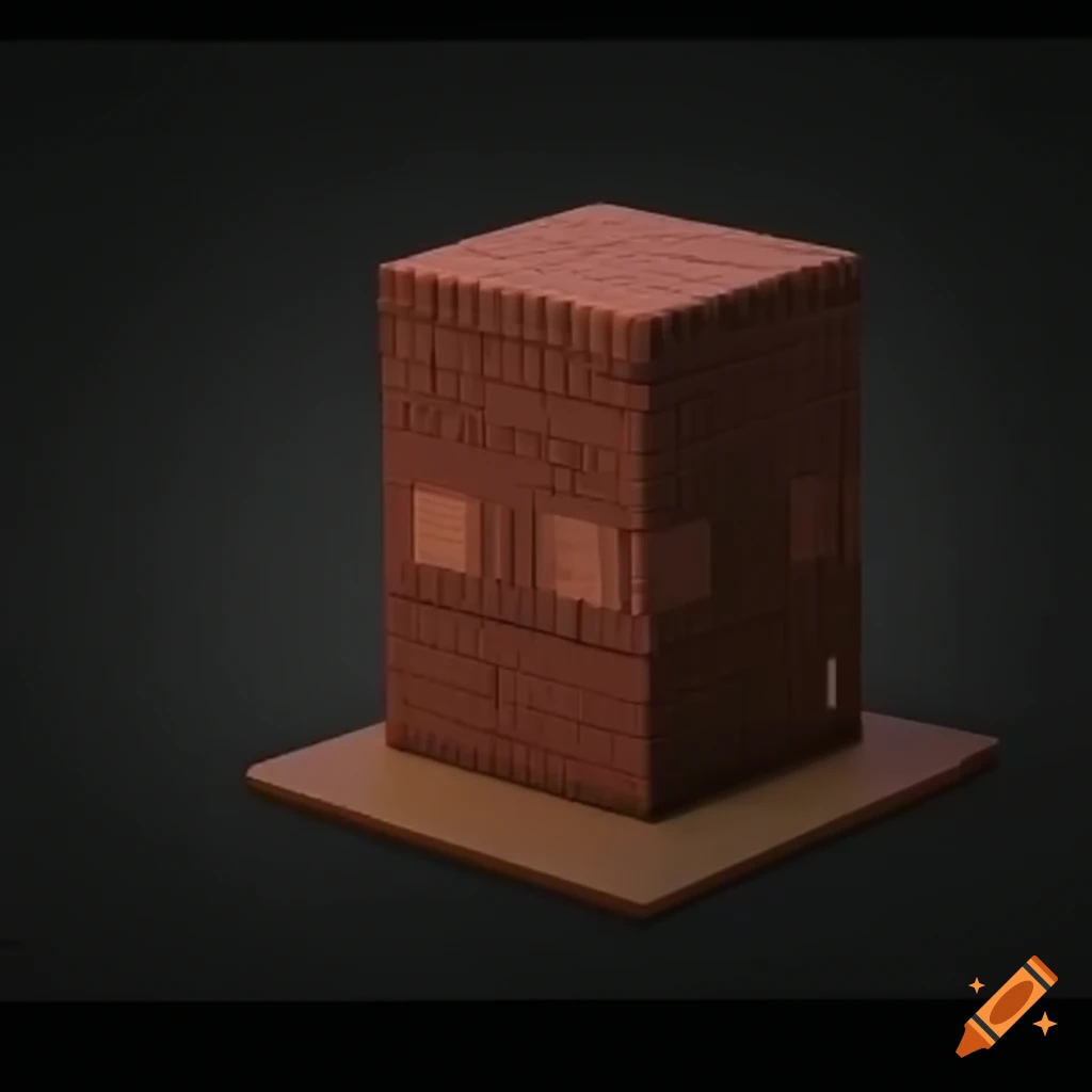 Image representing an ever-expanding blocky world on Craiyon