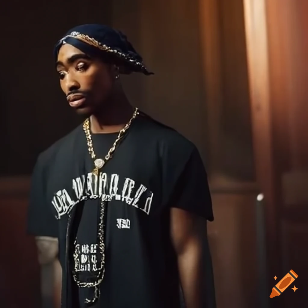 Iconic image of tupac shakur