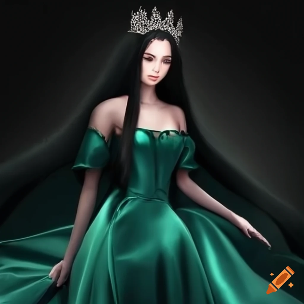 Portrait of a cute female roblox queen avatar in an old painting style ...