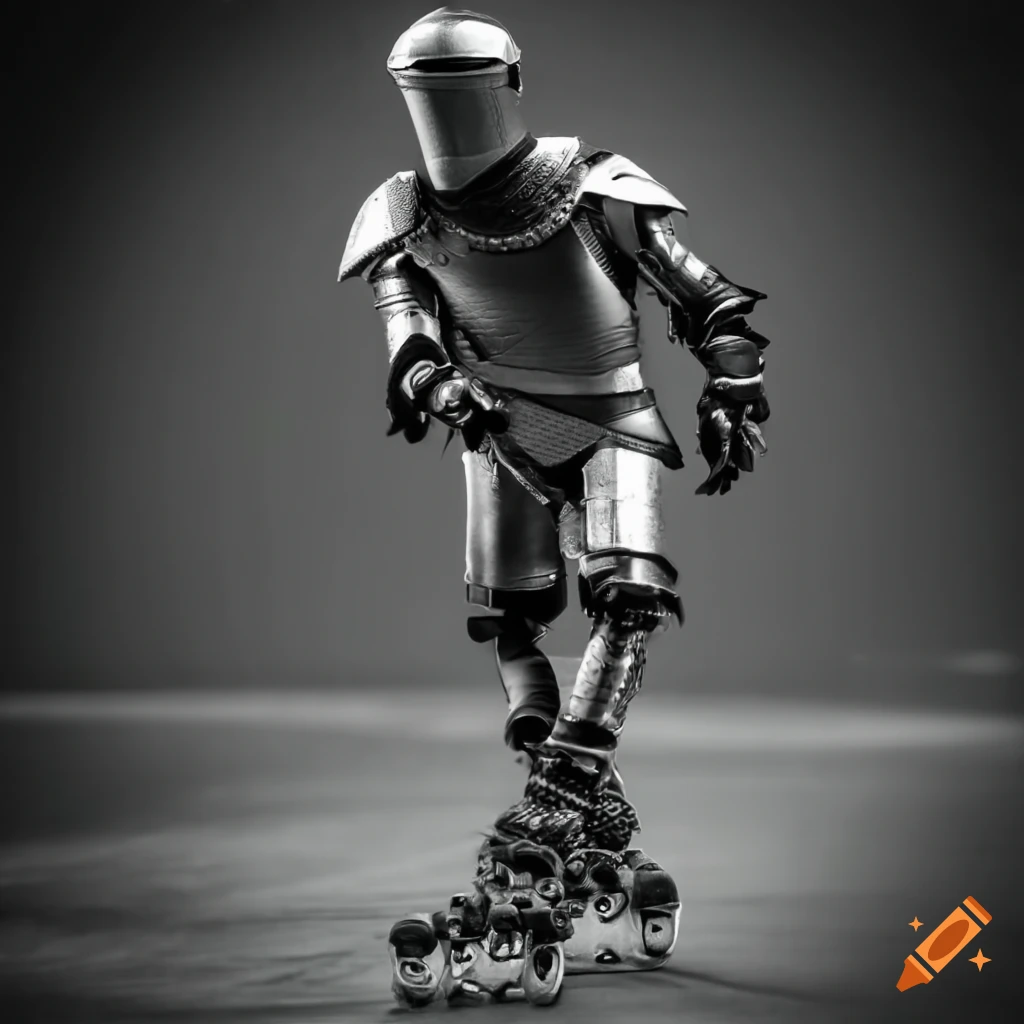 Knight rollerblading
