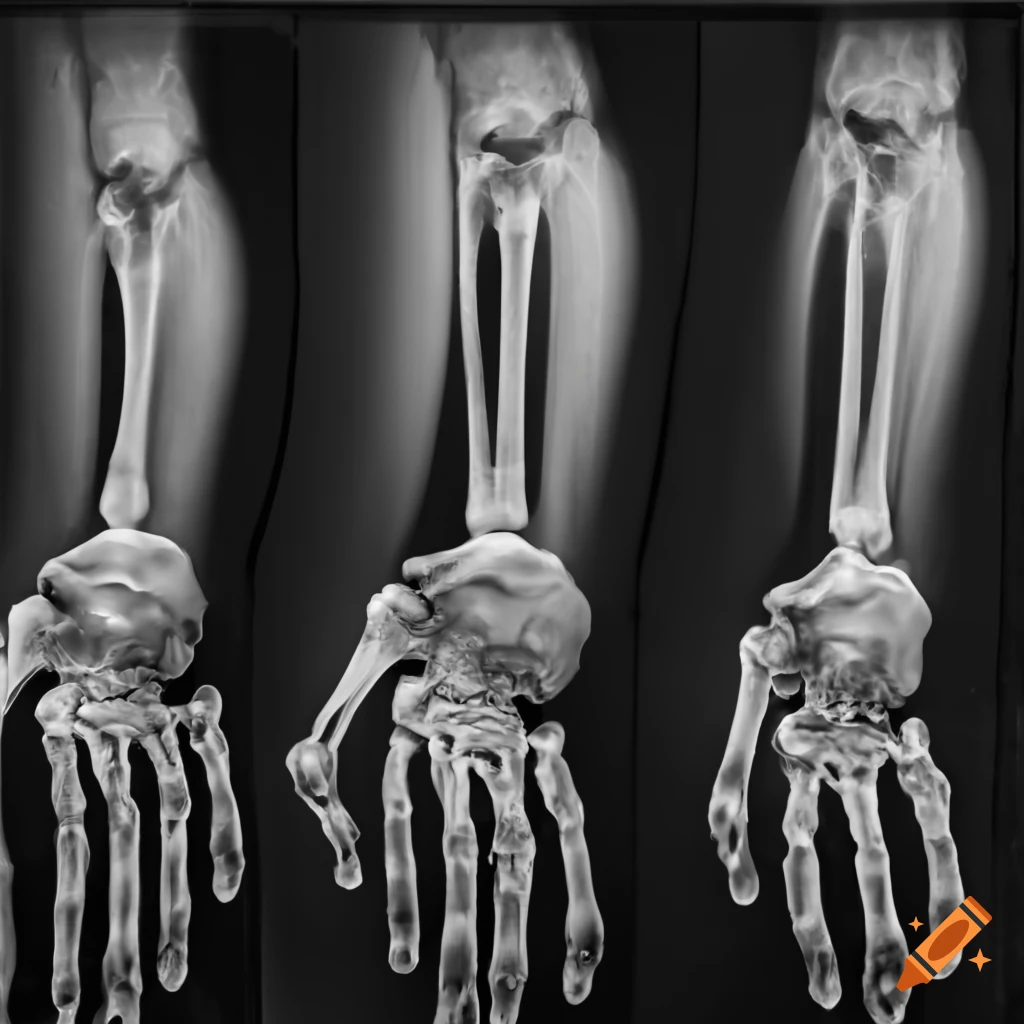 X-ray of a squirrel's skeletal structure on Craiyon