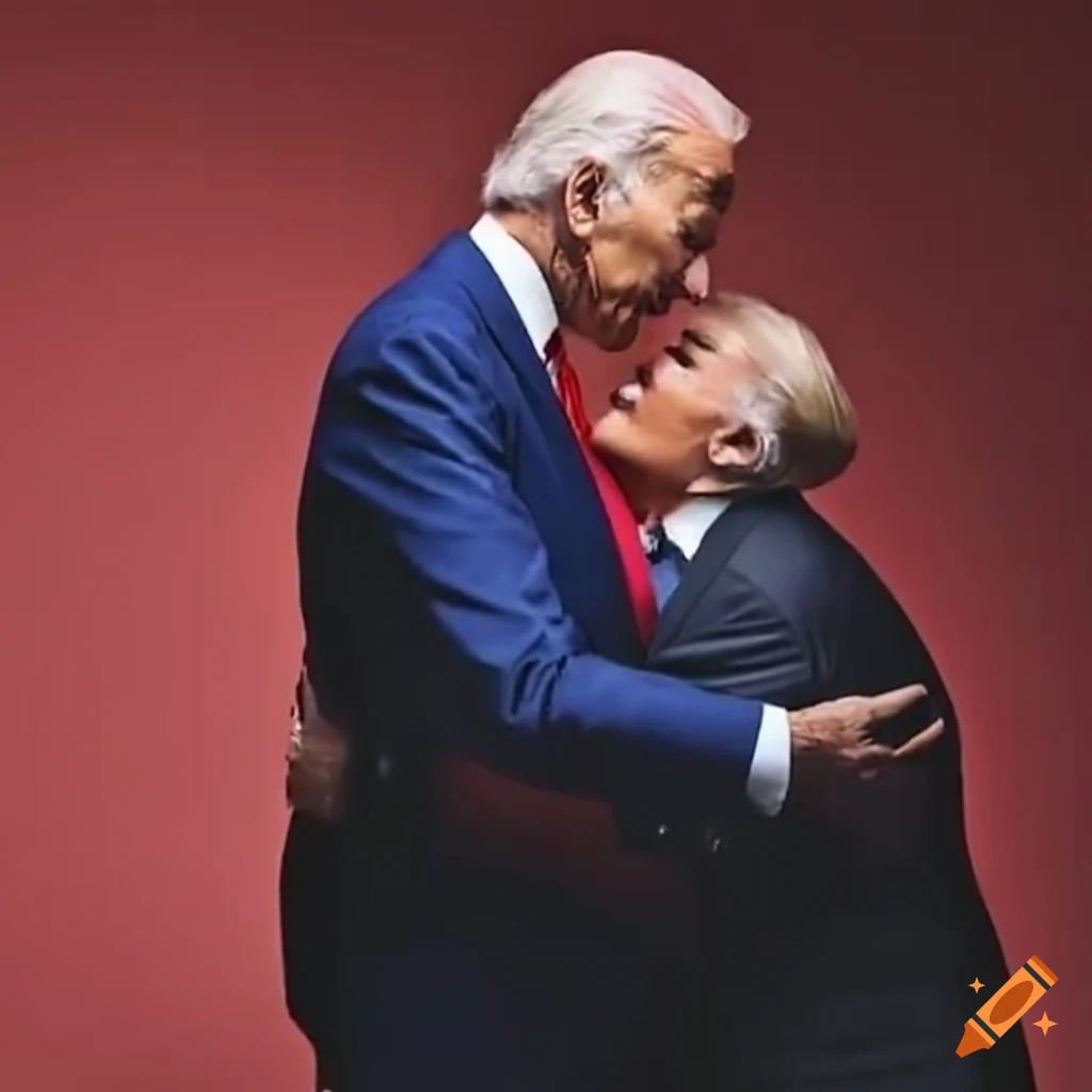 Donald trump and joe biden at the beach on Craiyon