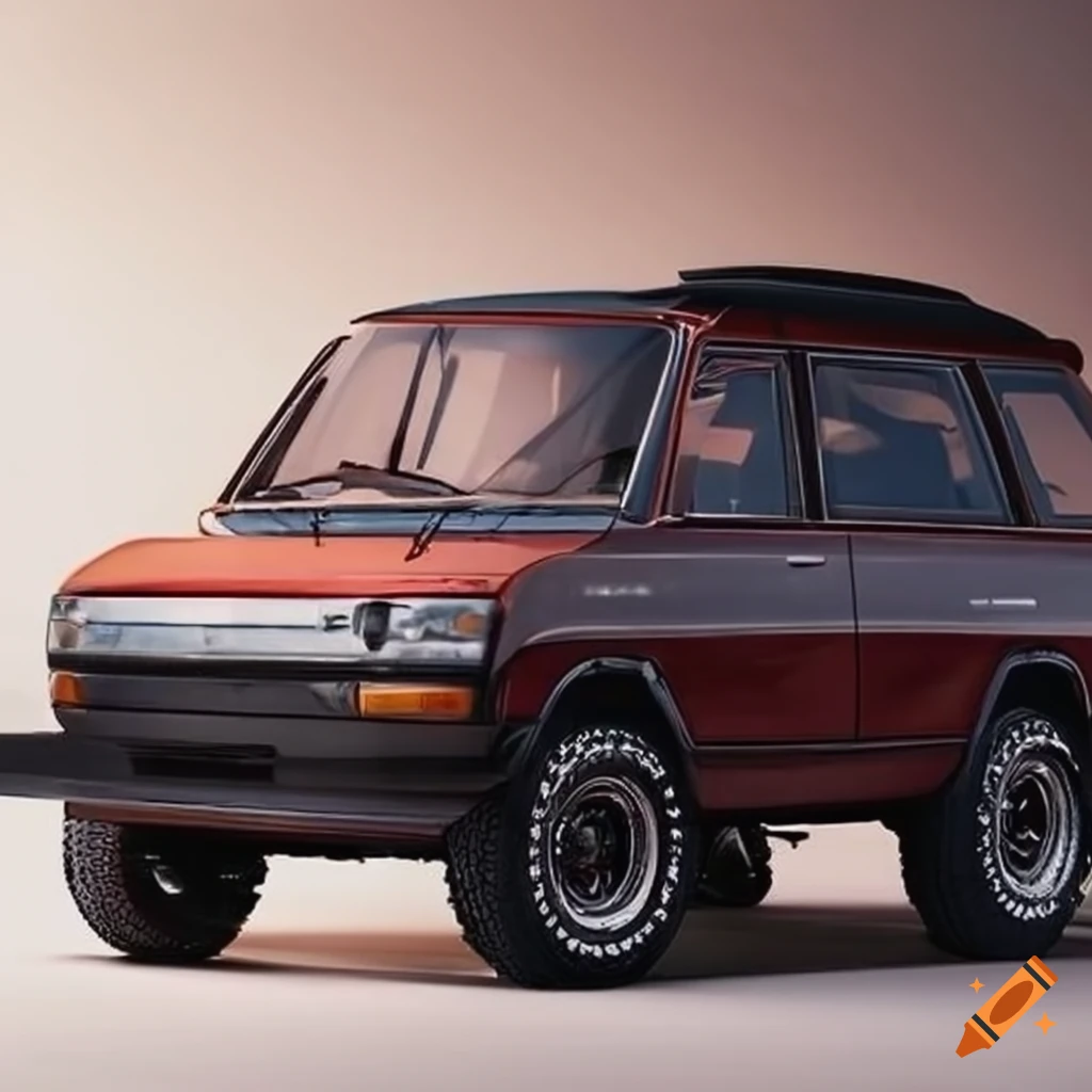 High quality image of a classic Nissan 4x4 prototype on Craiyon