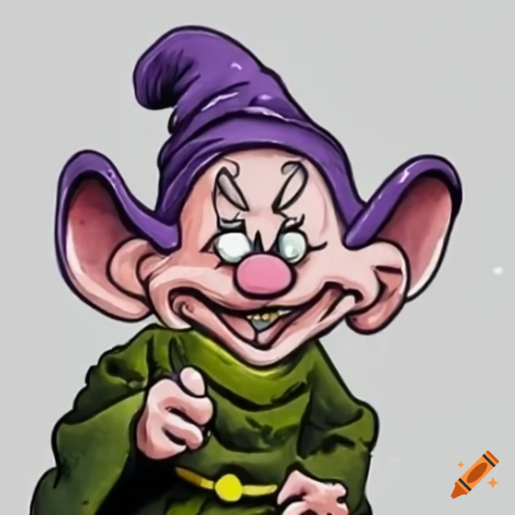 Angry cartoon character on Craiyon