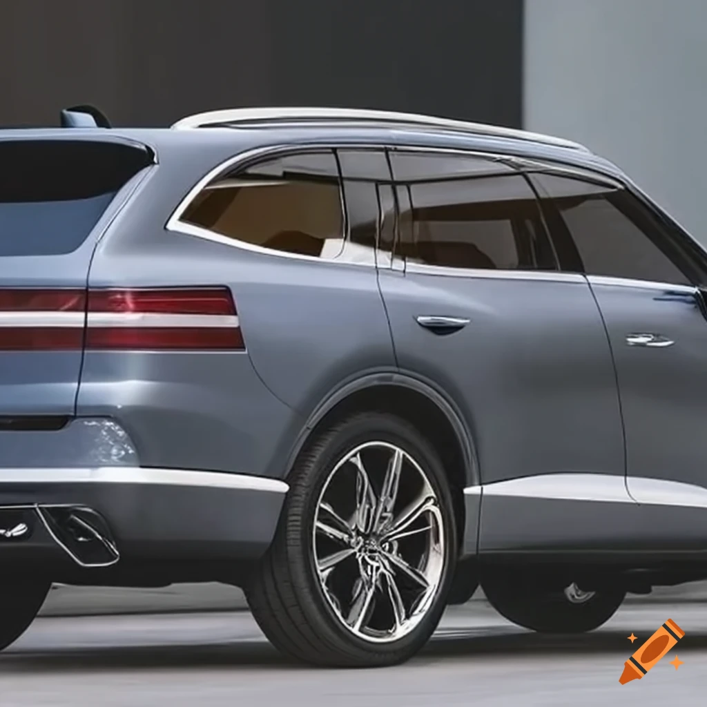 Rear view of a 2023 genesis gv80 on Craiyon