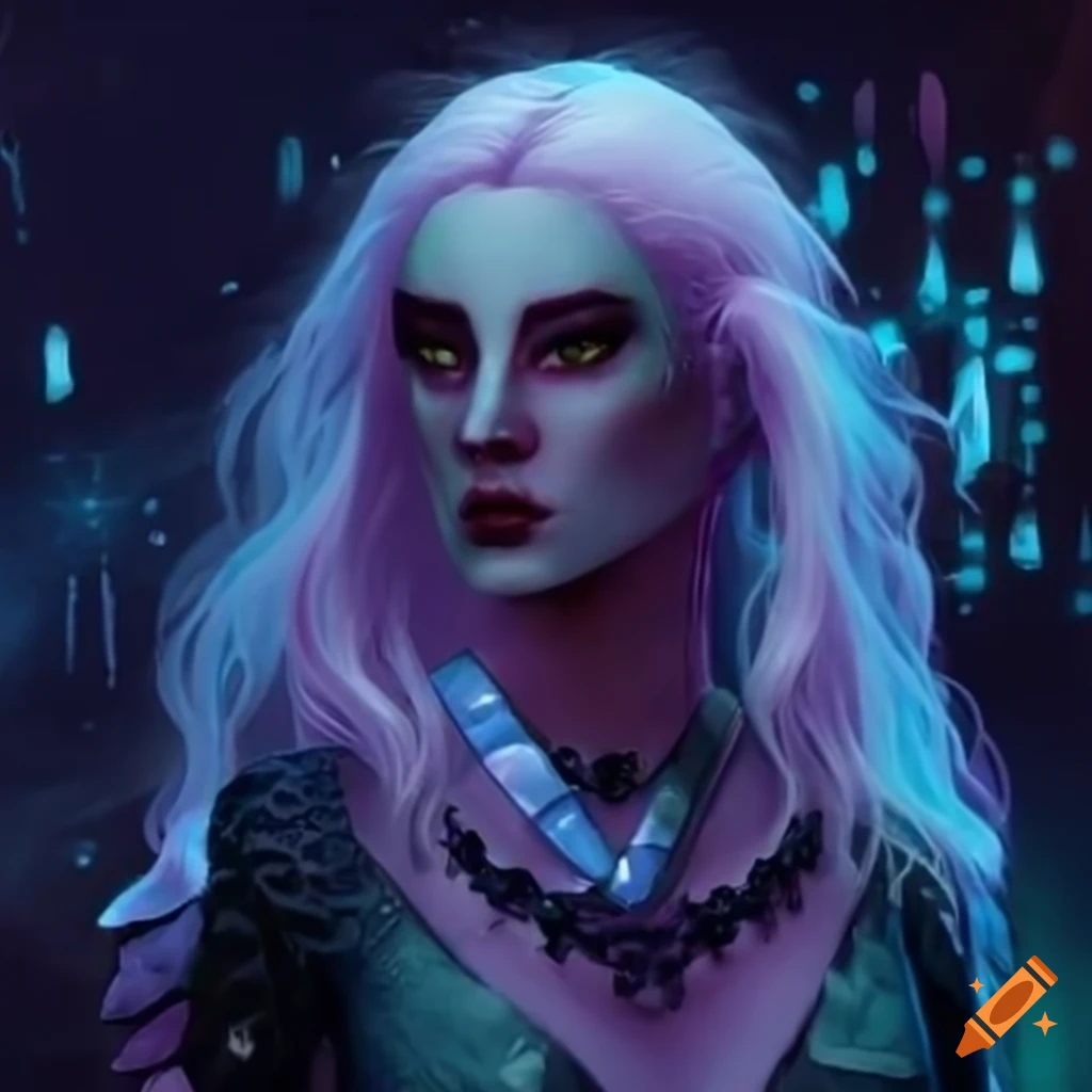 Digital art of Ithaqua's grace in lunarpunk style on Craiyon